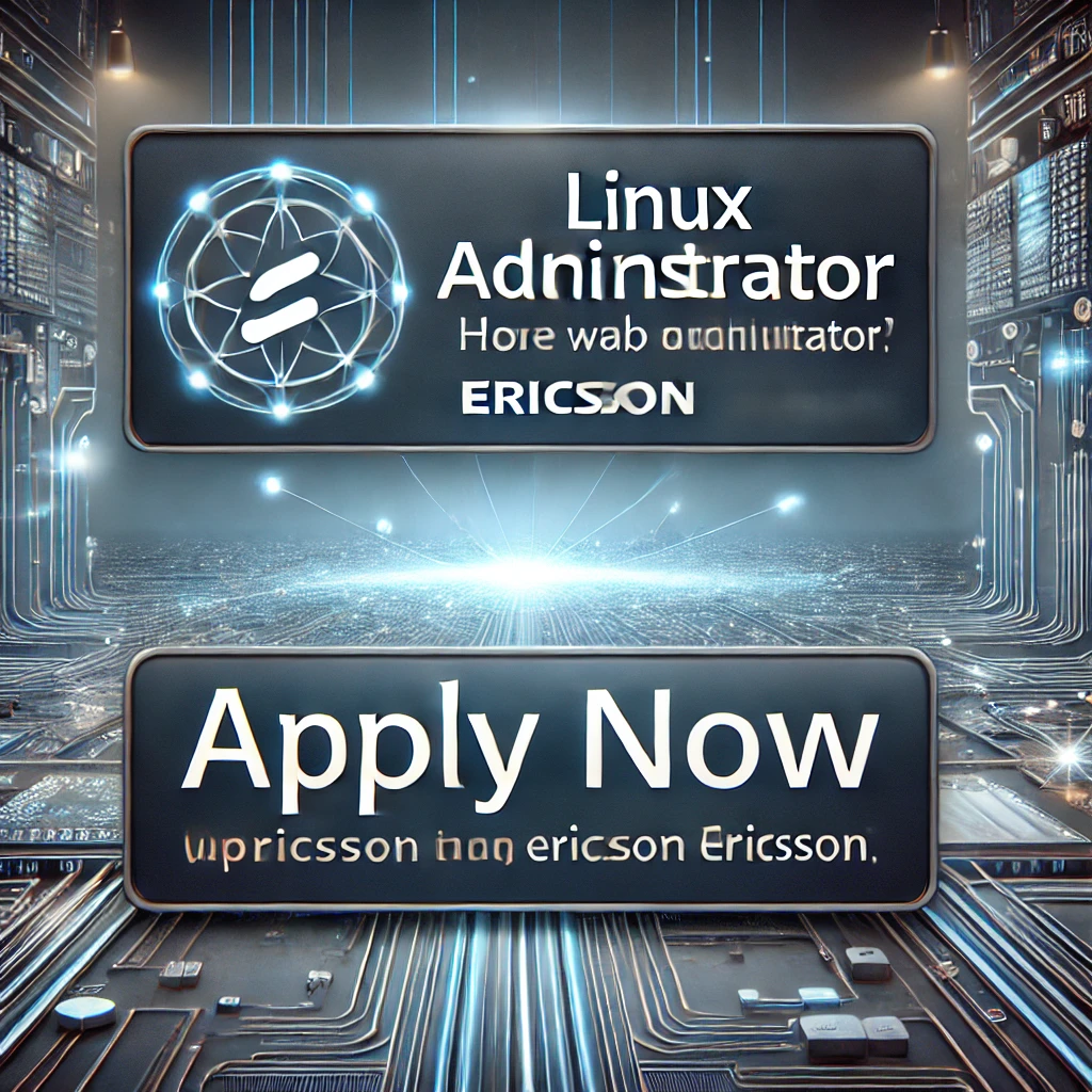 Ericsson is Hiring Linux Administrator | 4+ years of Experience